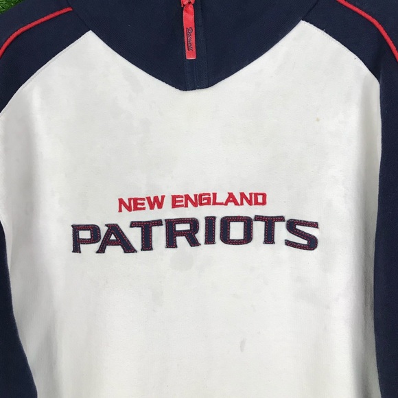 NFL | Sweaters | New England Patriots Nfl Sweater Boston Neck Zip ...